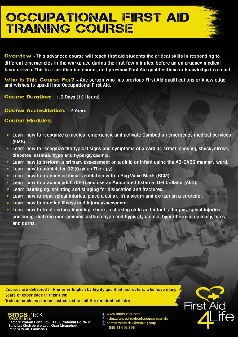 Occupational First Aid Info Sheet - SMCS Risk - Risk Management ...